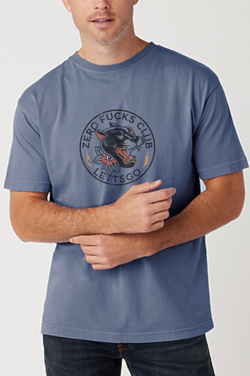 Zero F*cks Club Vintage Style Unisex Tee